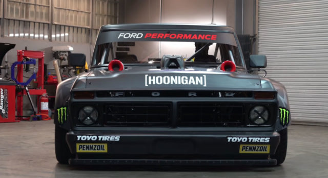 Ken Block Presents His F-150 Hoonitruck to the Hoonigan Donut Garage ...